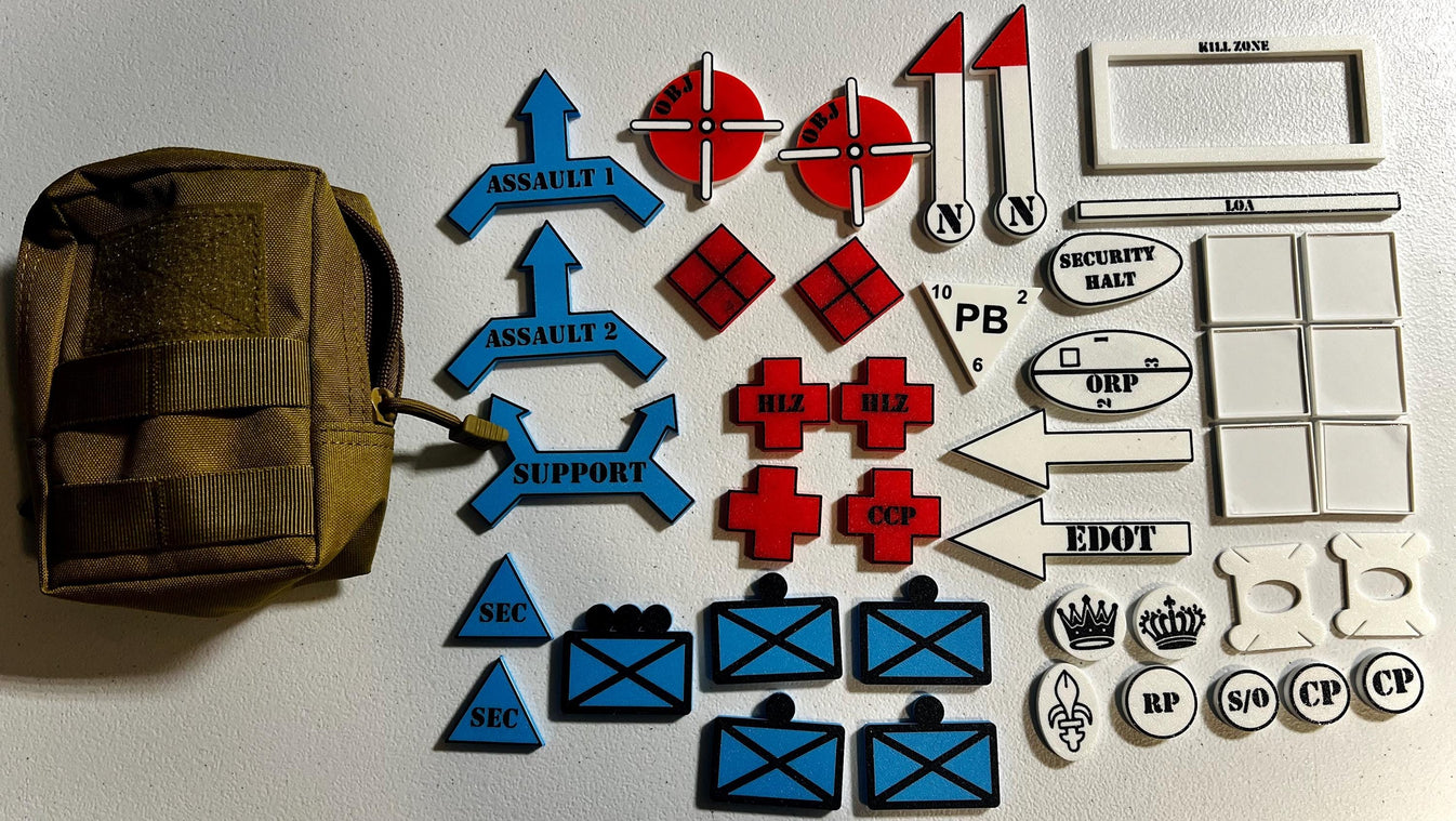 3D Printed Military Terrain Model Kit – Stitched and Printed